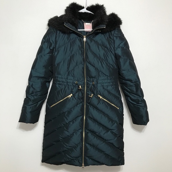 Ted Baker London | Jackets & Coats | Ted Baker London Dark Teal Puffer Coat | Poshmark
